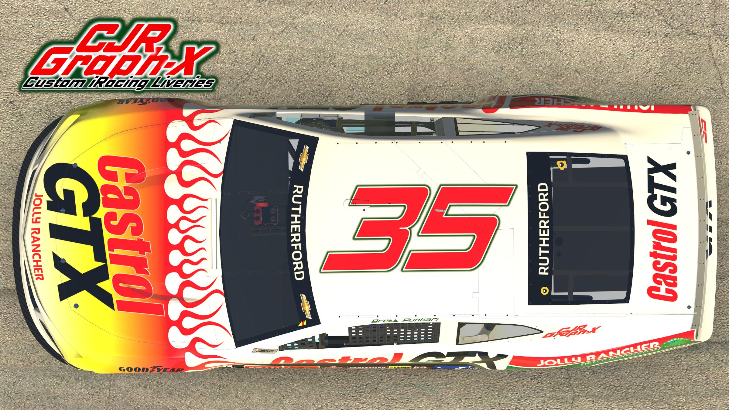 Castrol GTX Camaro Custom Number by Corey Rutherford - Trading Paints