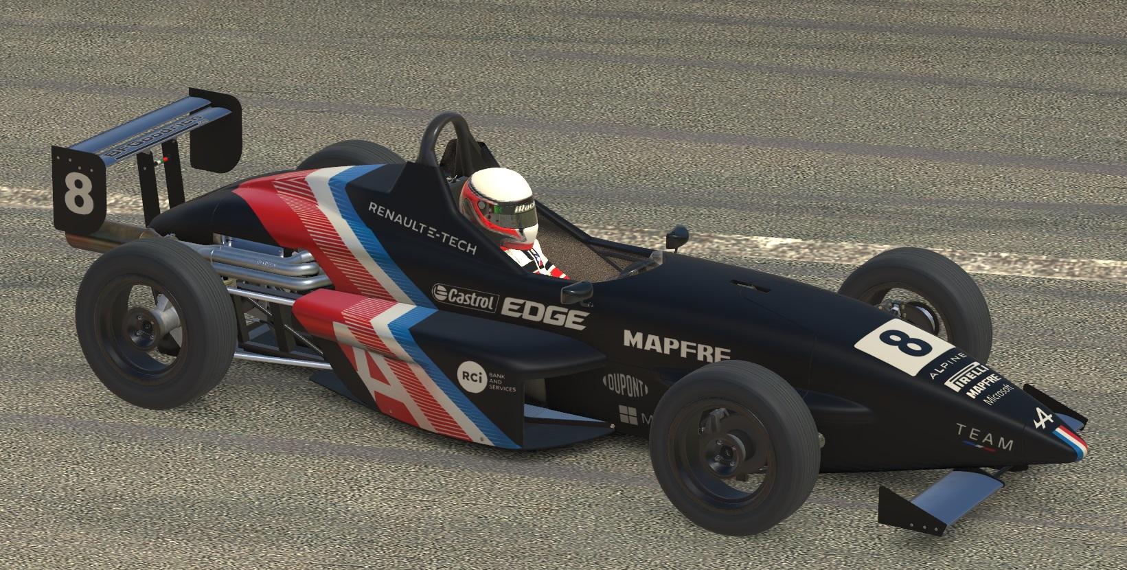 Skip Baber Alpine -Alonso- Matte black and silver logo by Jonathan ...