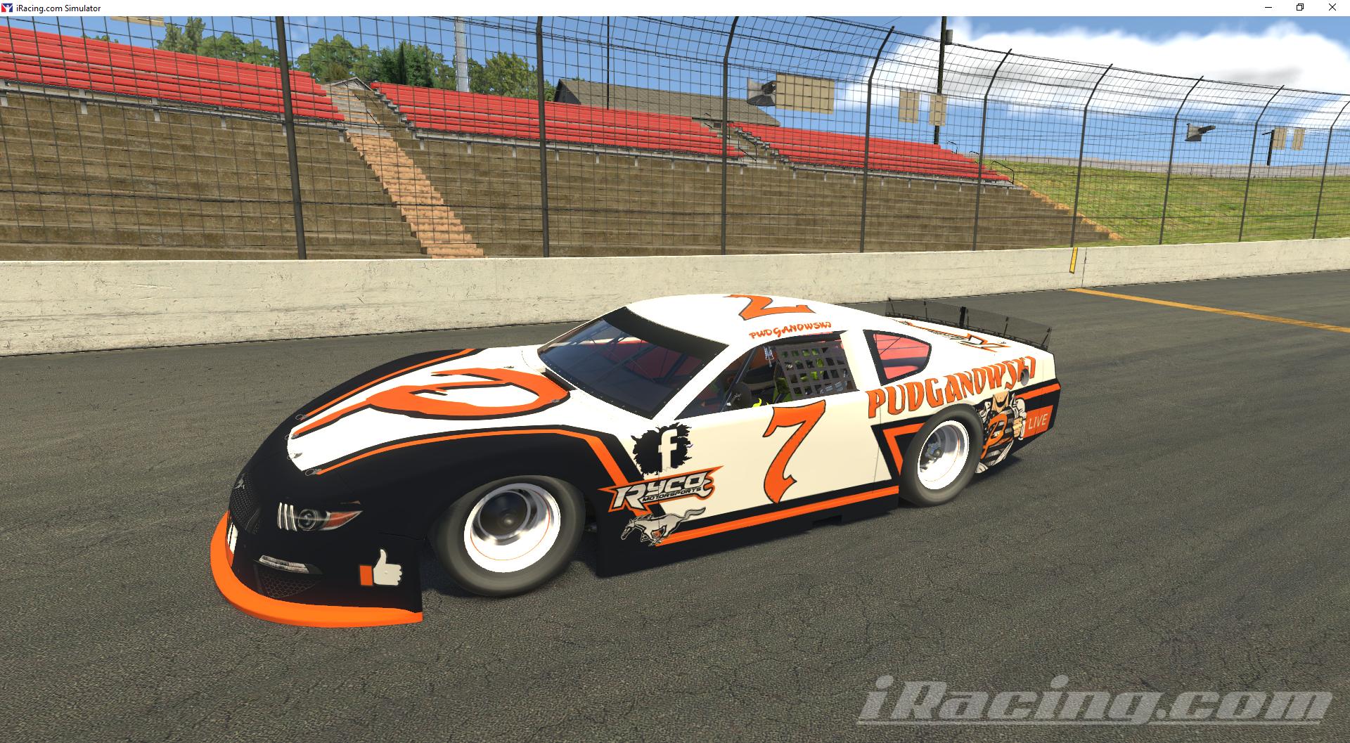 Pudganowski Super Late Model Mustang (night) by Pudganowski Hughes ...