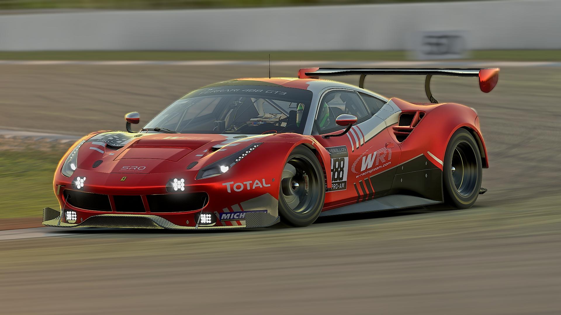 Ferrari 488 WRT RED (GT3) by Niclas Domino - Trading Paints