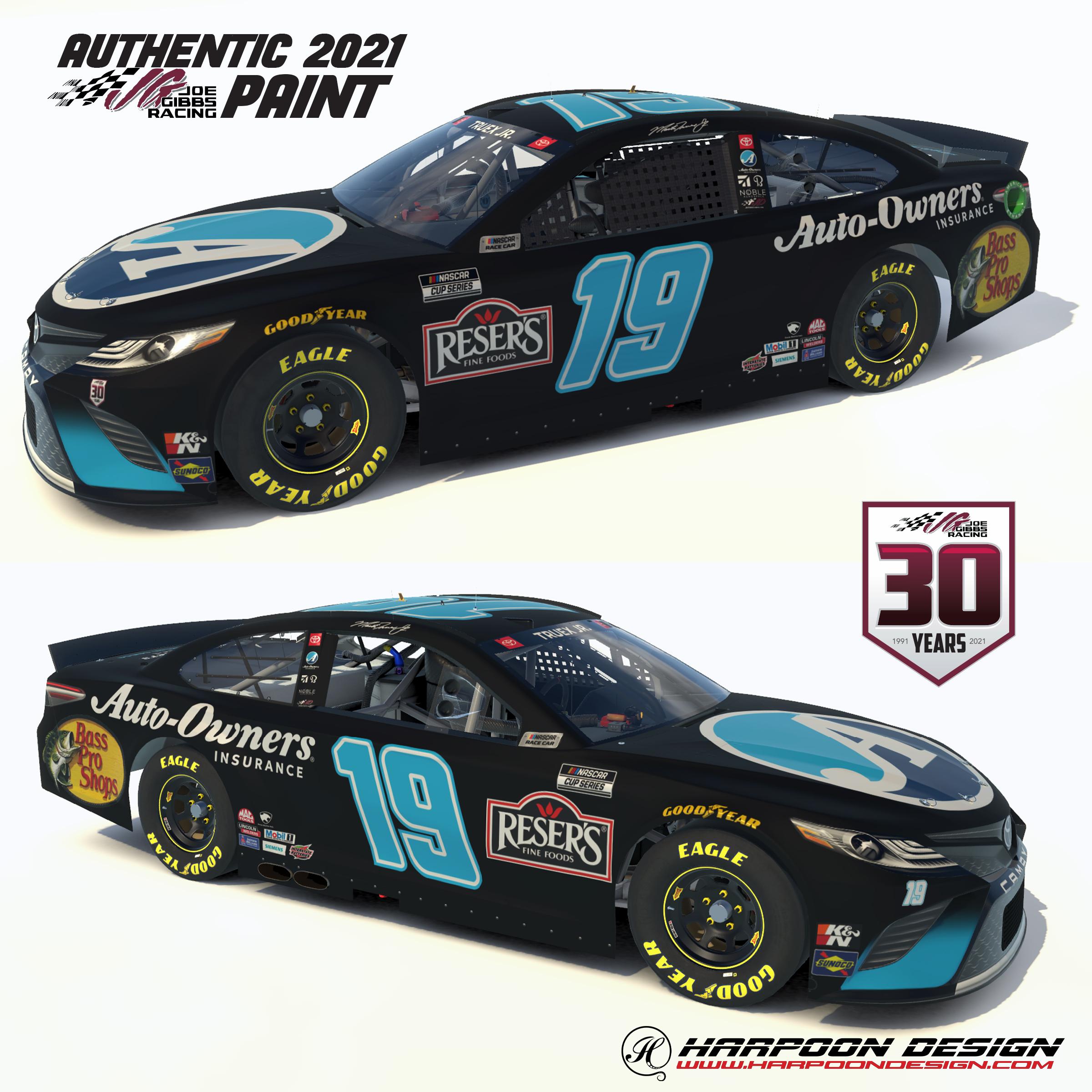 2021 Martin Truex Jr. Auto Owners Throwback Camry by Brantley Roden ...
