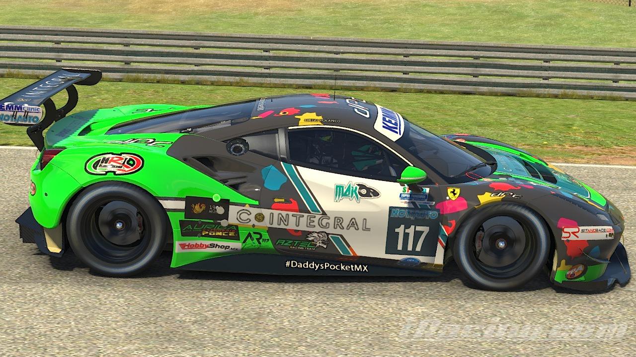 Ferrari 488 GTE noti Diego Polanco by Arturo Romero - Trading Paints