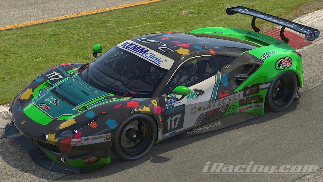 Ferrari 488 GTE noti Diego Polanco by Arturo Romero - Trading Paints