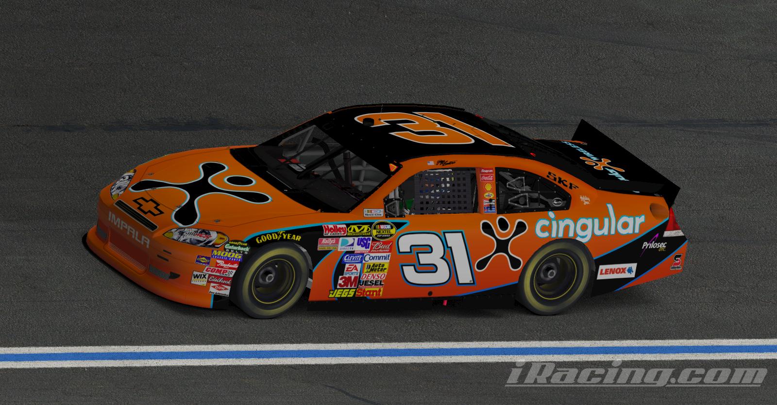2007 Jeff Burton Cingular Wireless Impala by Aly Osman - Trading Paints