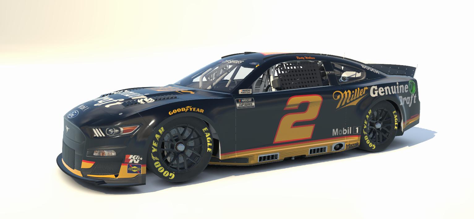 Rusty Wallace 1994 Miller Genuine Draft Ford Mustang (Custom Number) by ...