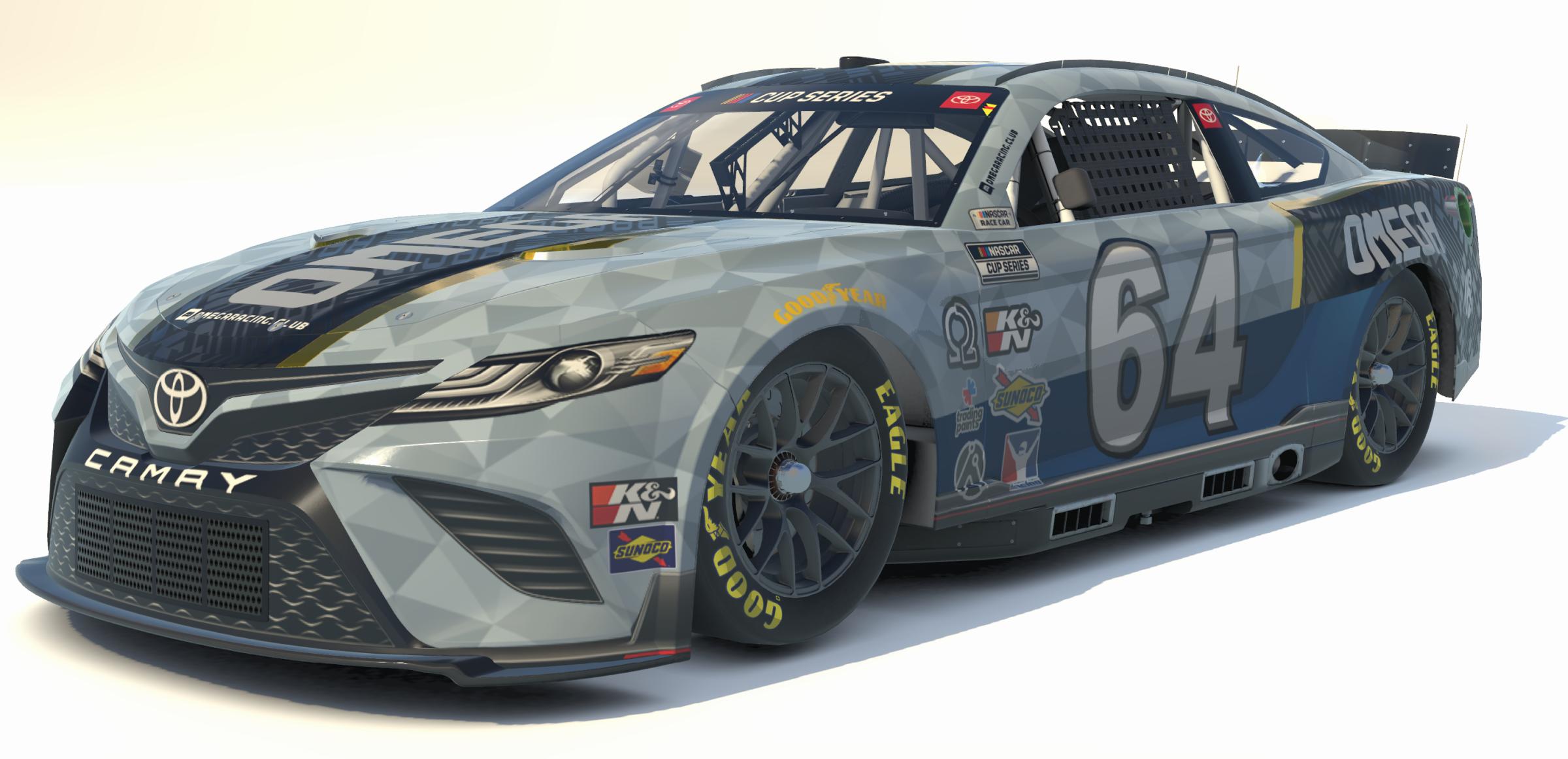 Blue Omega Racing NASCAR Toyota Camry by Adnan A. - Trading Paints