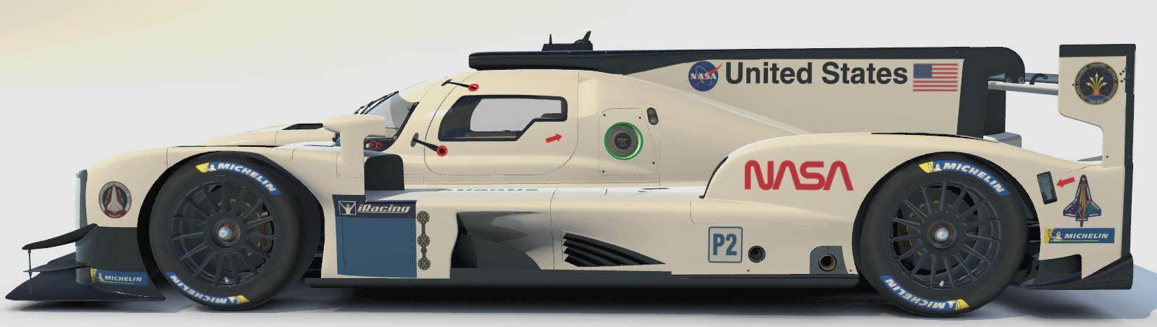 Dallara P217 - Space Shuttle Tribute v2.0 by Daniel Nist - Trading Paints