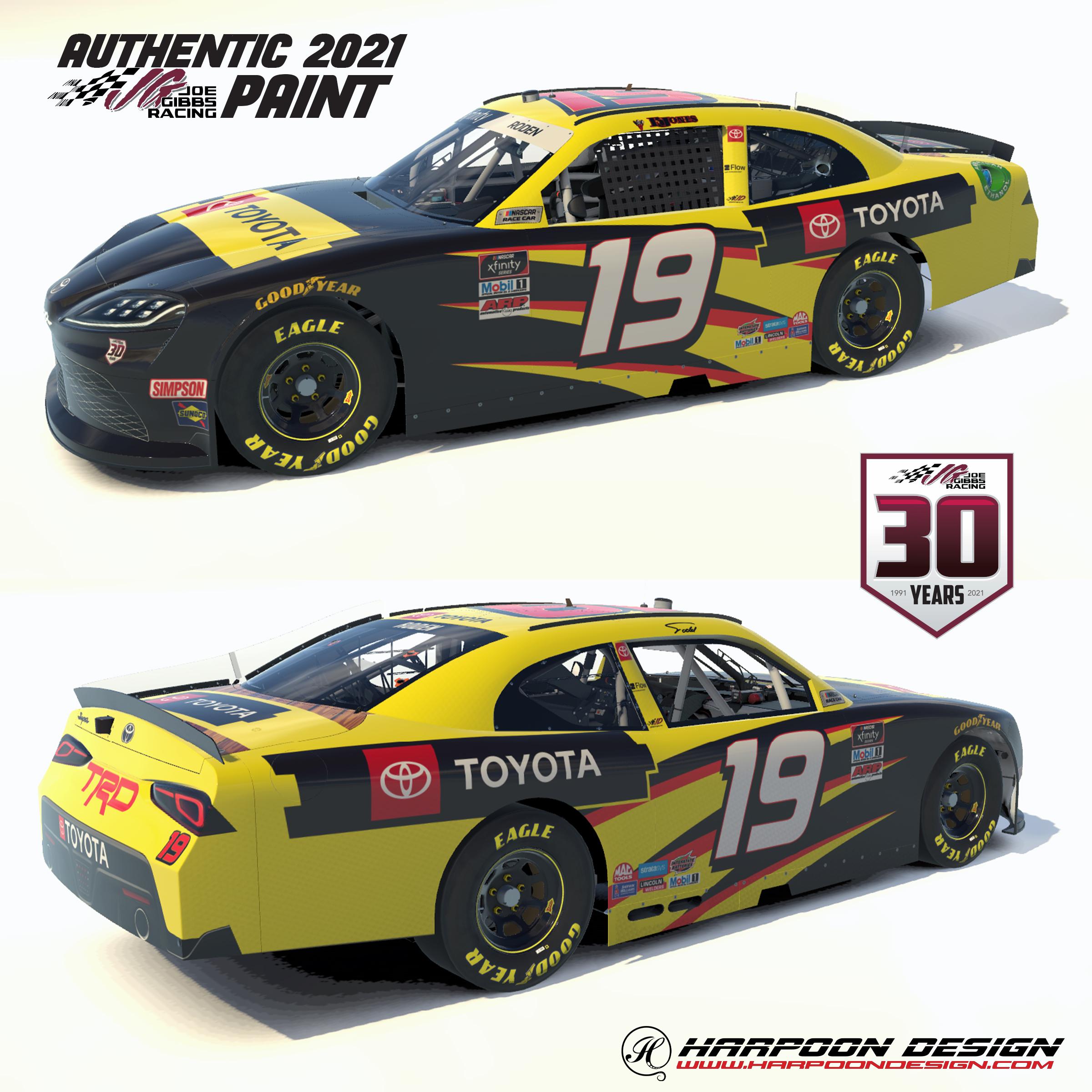 2021 Brandon Jones Toyota Throwback Supra by Brantley Roden - Trading ...