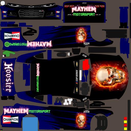 flaming red mayhem by Rhys May - Trading Paints