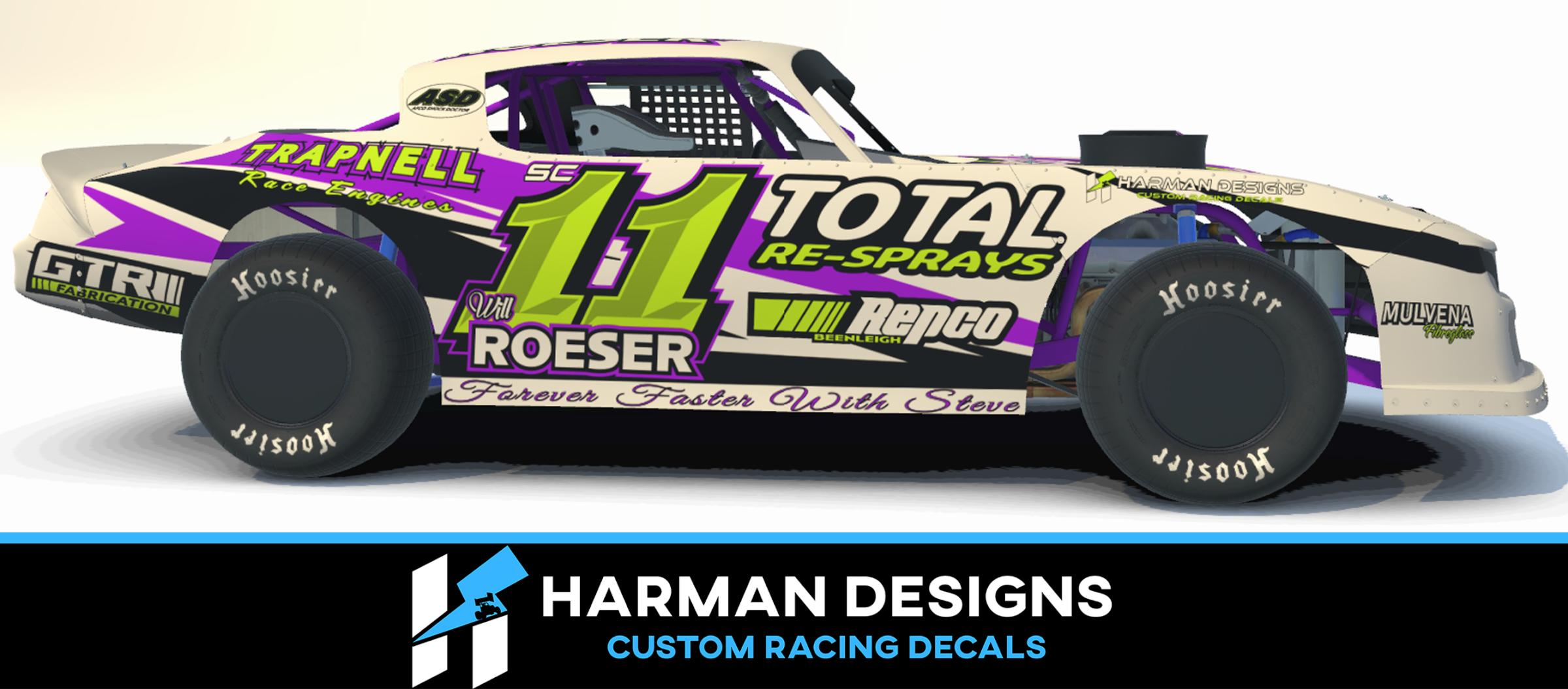 SC11 Will Roeser Replica by Keegan Harman - Trading Paints
