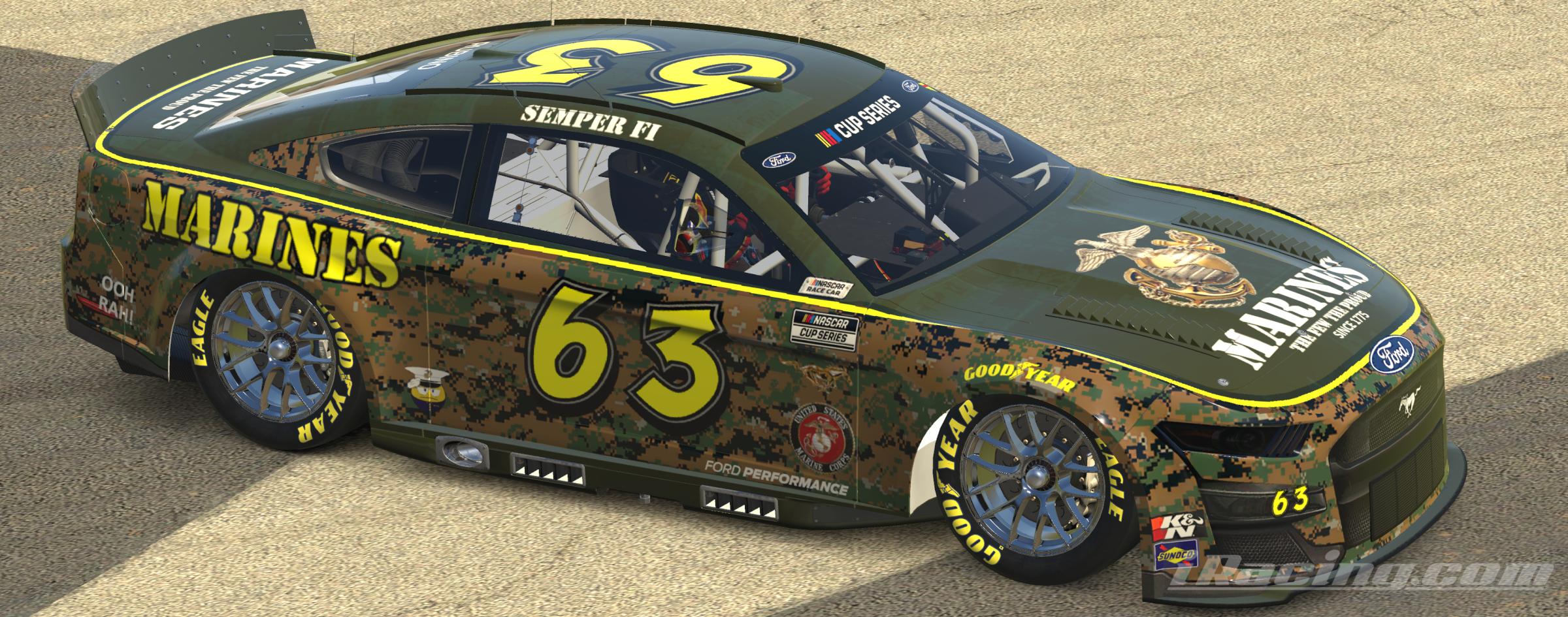 US Marines Mustang by John Rubino - Trading Paints