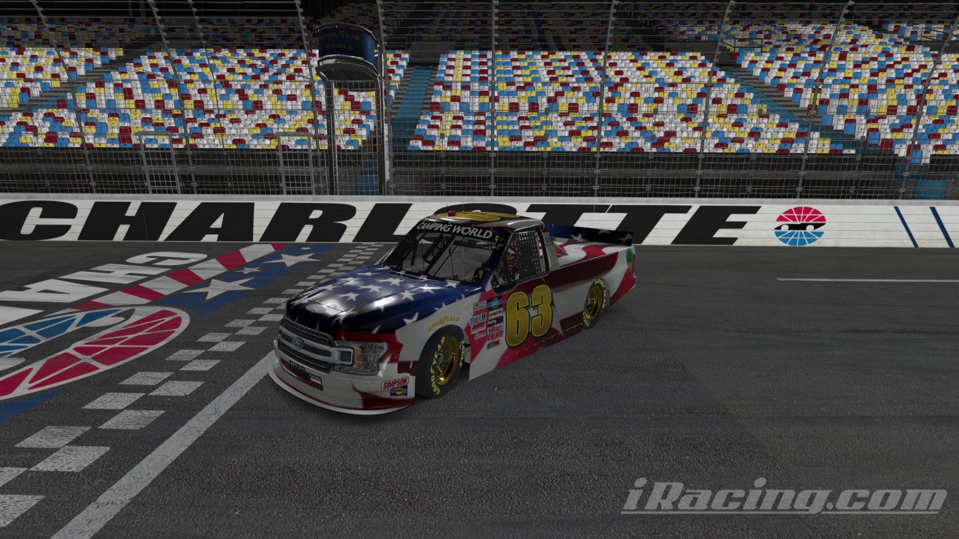 Memorial Day US FLAG NASCAR GANDER Ford F150 by Dave Whitney - Trading ...