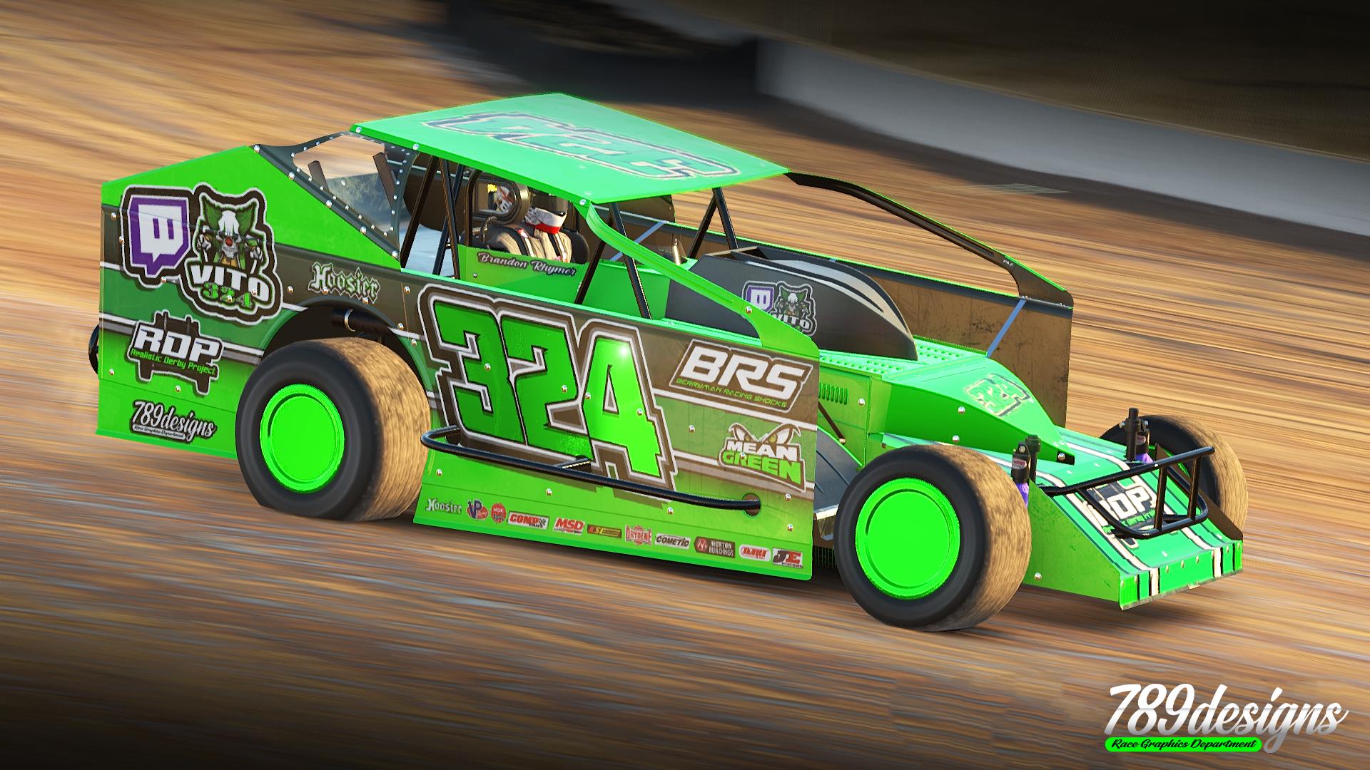 Brandon Rhymer Big Block Modified by Garrett Marshall - Trading Paints