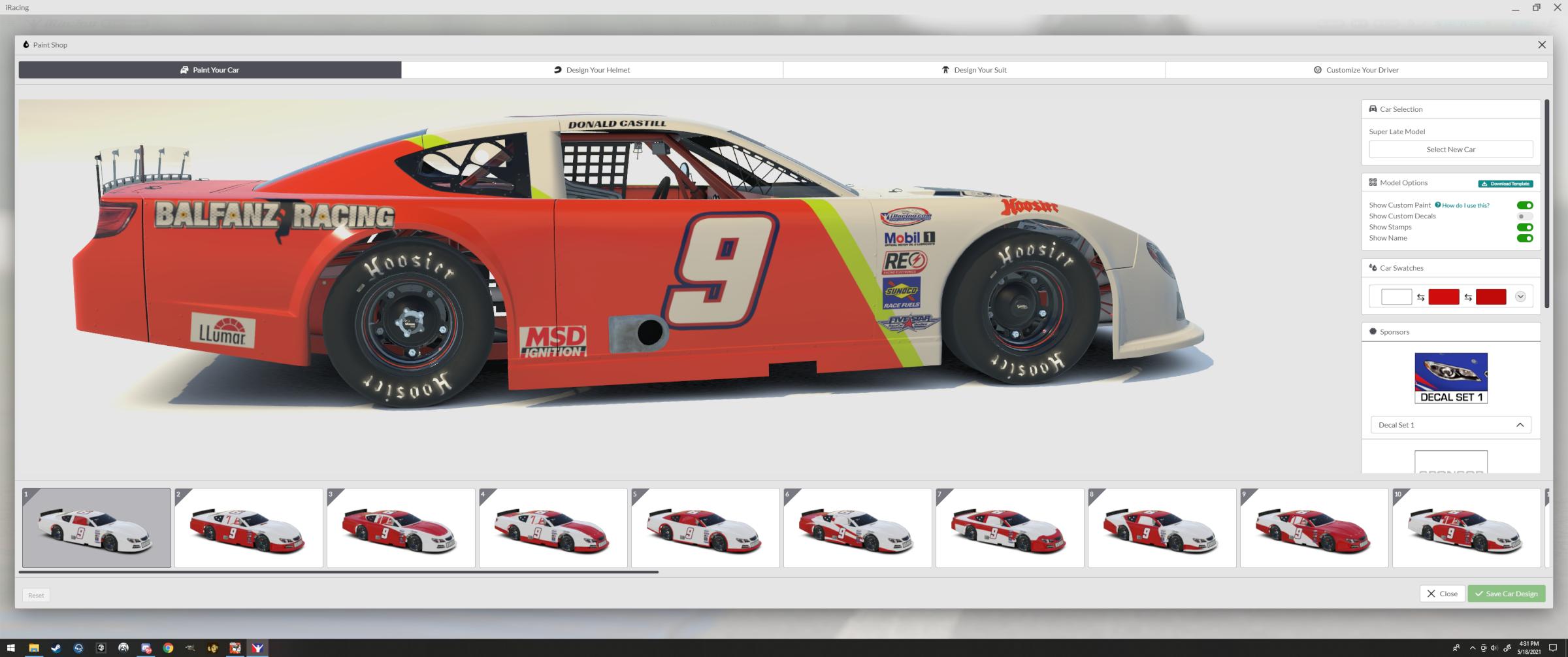 Donald Castillo SLM Remake by Bob Pike - Trading Paints