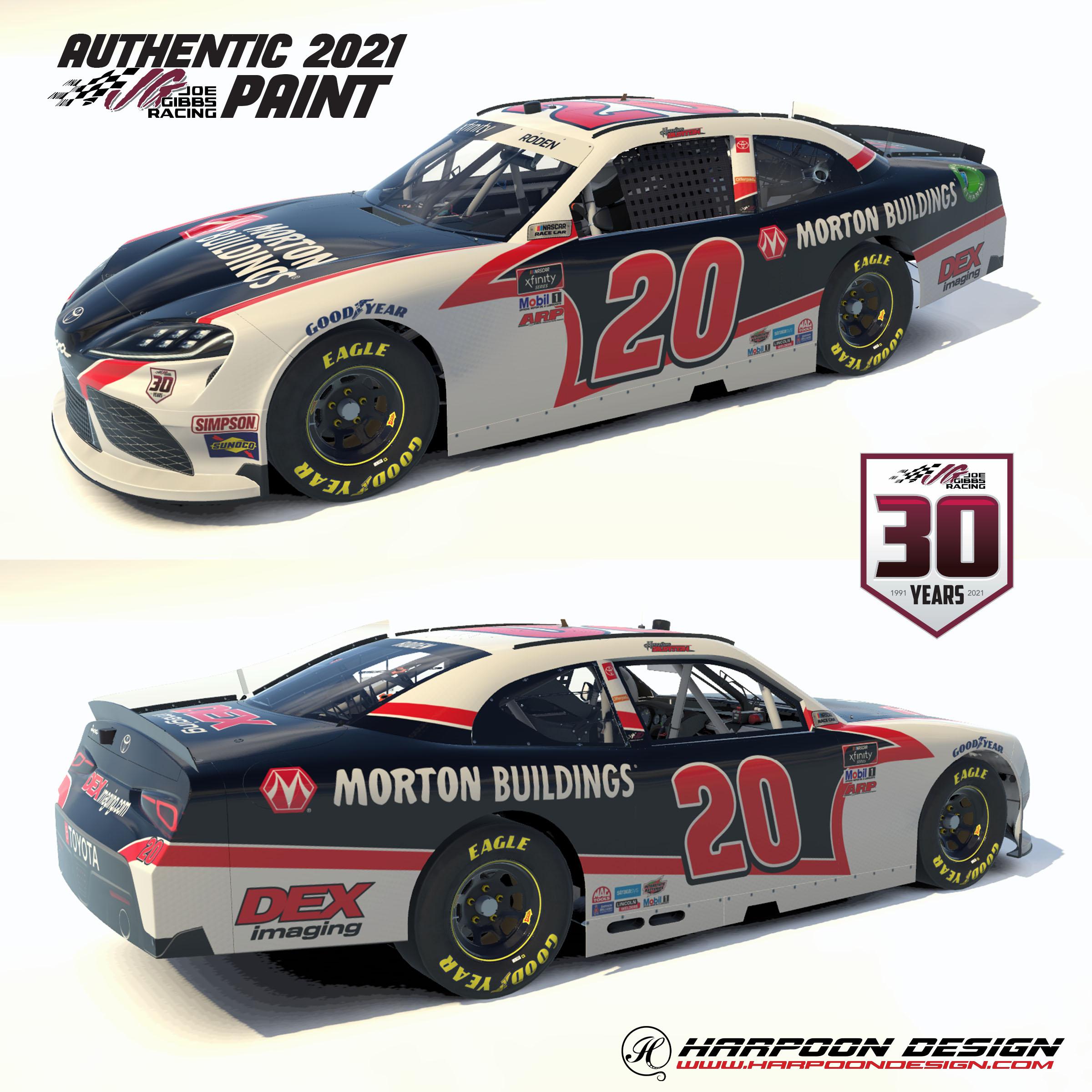 2021 Harrison Burton Morton Buildings Supra by Brantley Roden - Trading ...