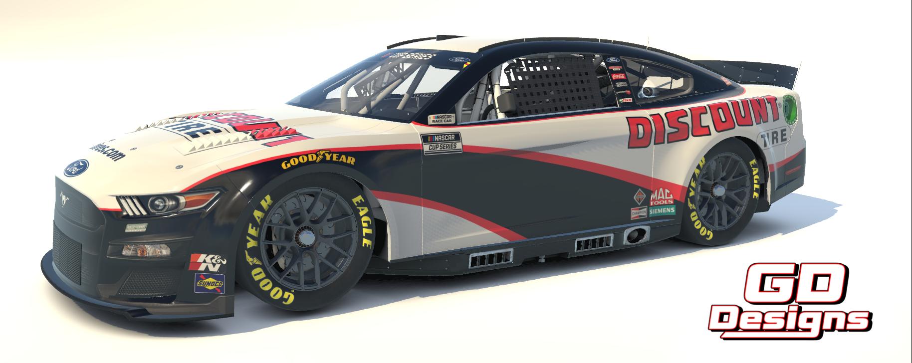 Brad Keselowski #6 Discount Tire Ford Mustang (Fictional) - No Numbers ...