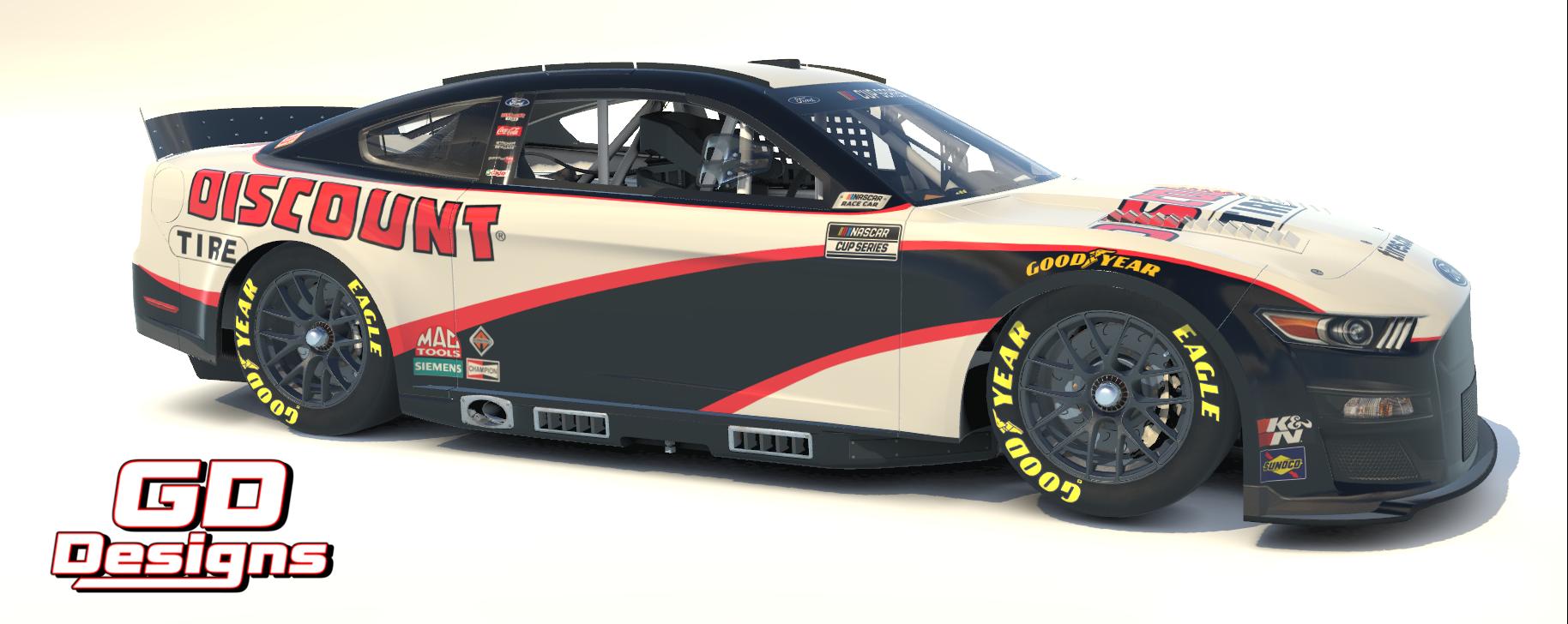 Brad Keselowski #6 Discount Tire Ford Mustang (Fictional) - No Numbers ...