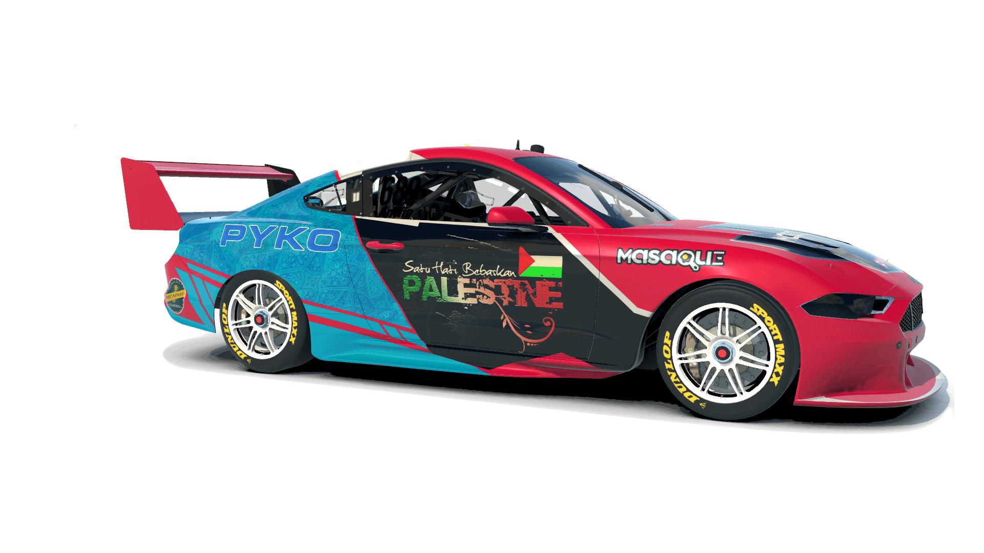 PYKO Mustang Supercars #savepalestine by Syaiful Ariffin - Trading Paints