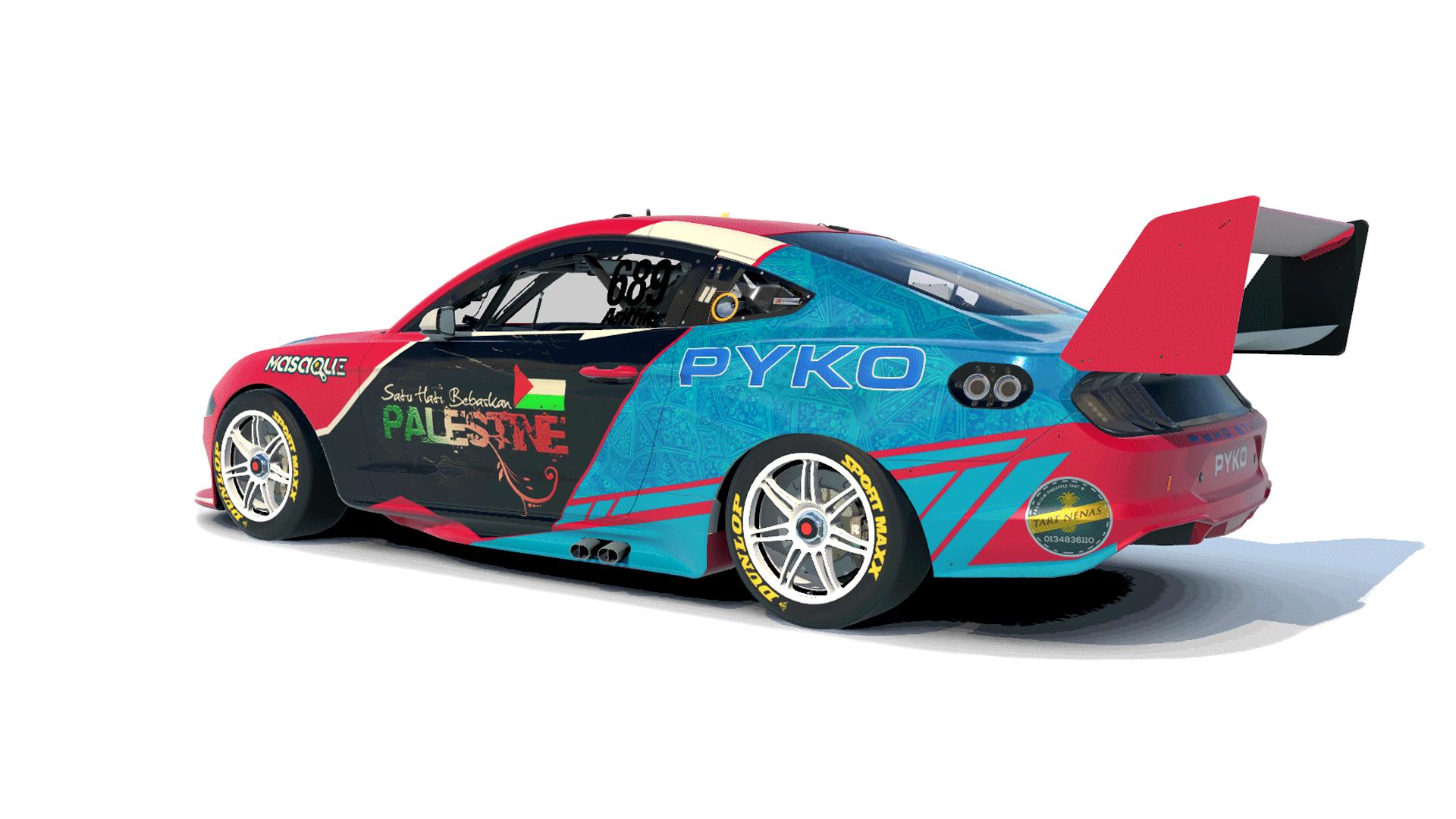 PYKO Mustang Supercars #savepalestine by Syaiful Ariffin - Trading Paints