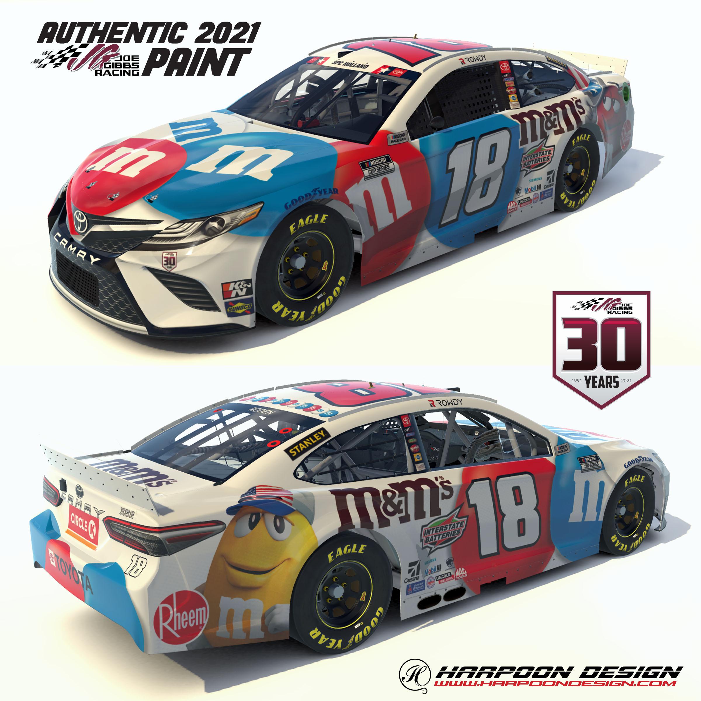 2021 Kyle Busch M&M RWB by Brantley Roden - Trading Paints
