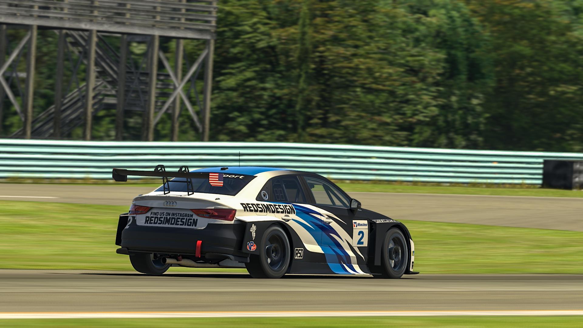 Red Sim Design Audi RS3 TCR by Blaine Sparling - Trading Paints