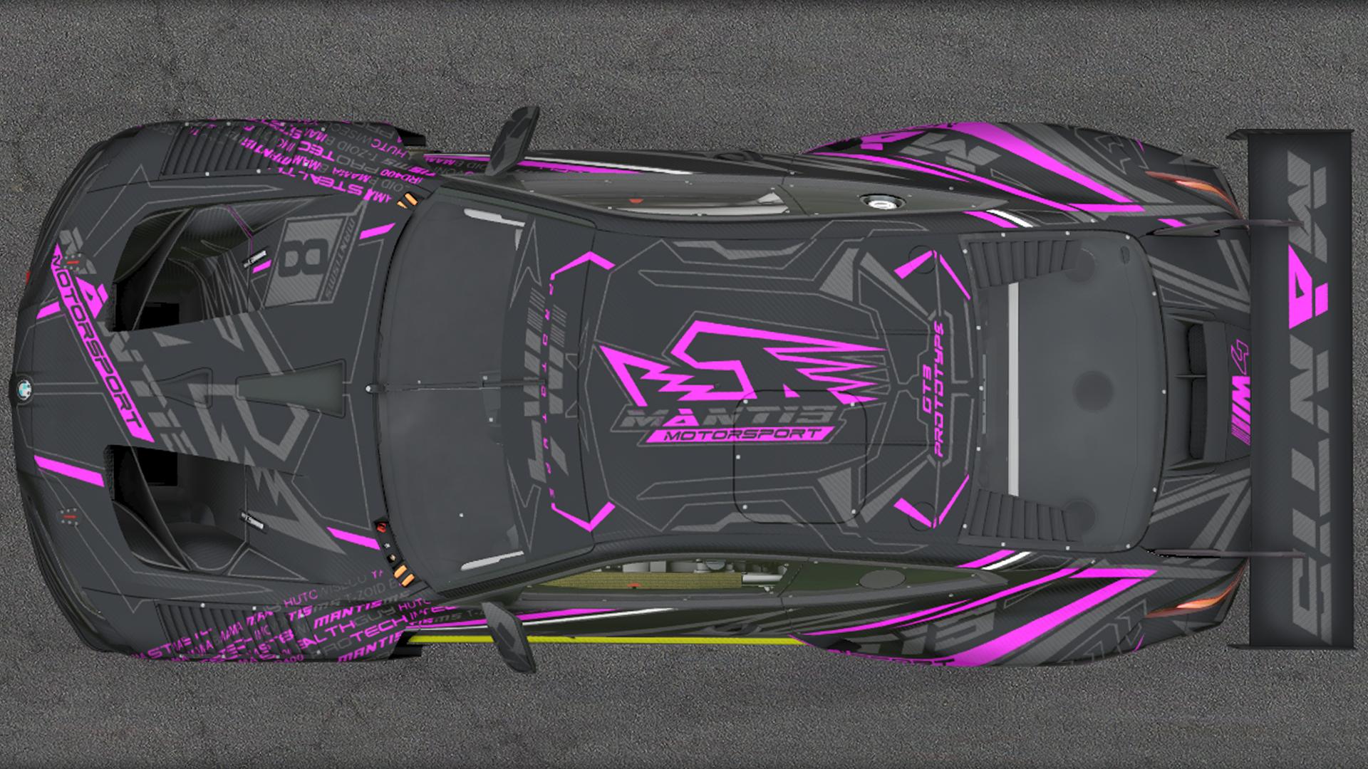 BMW M4 GT3 ONYX / PINK CARBON by Kirk S. - Trading Paints