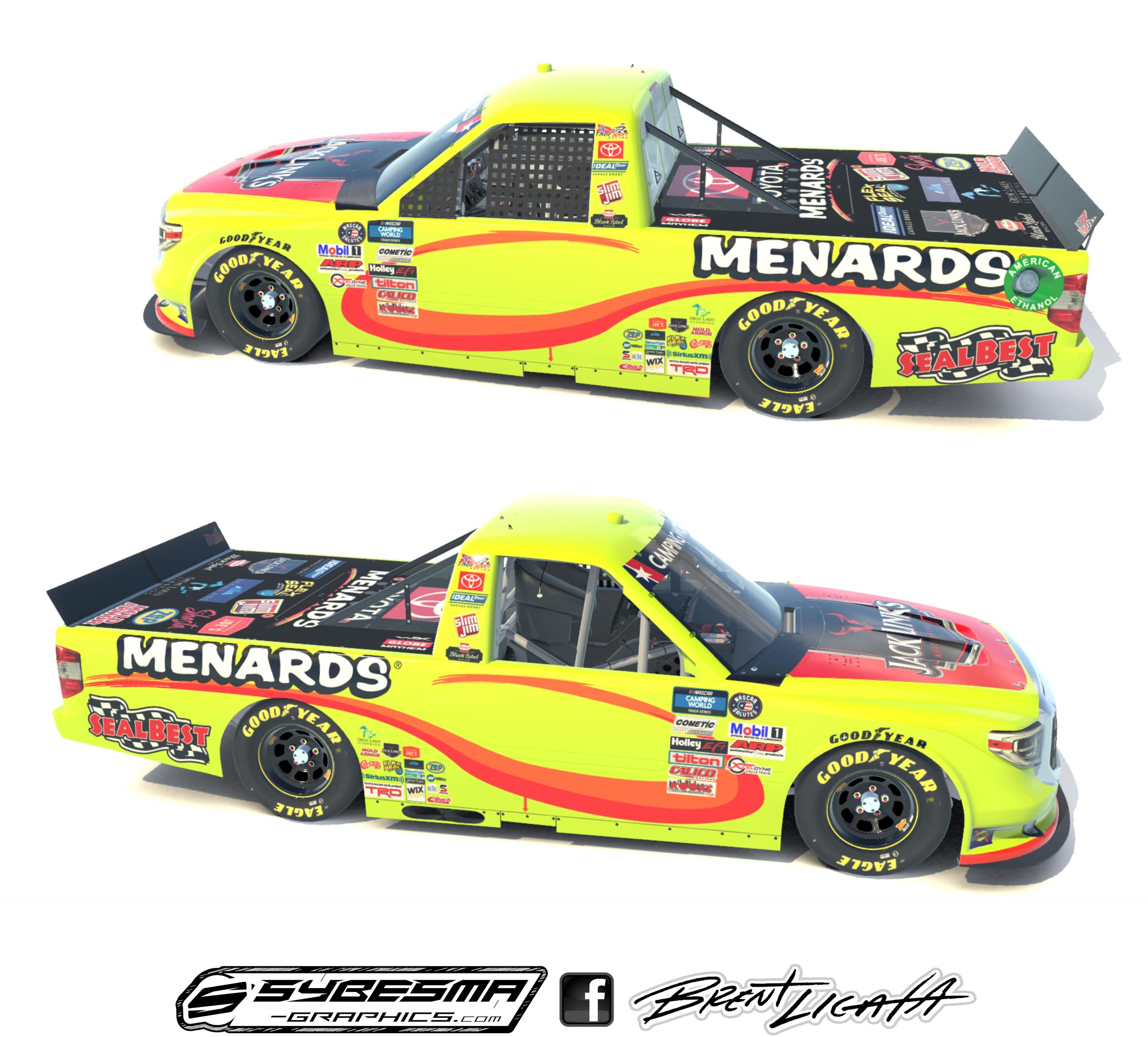 NCWTS Menards Jacks Matt Crafton Thorsport Racing Charlotte 2021 by ...