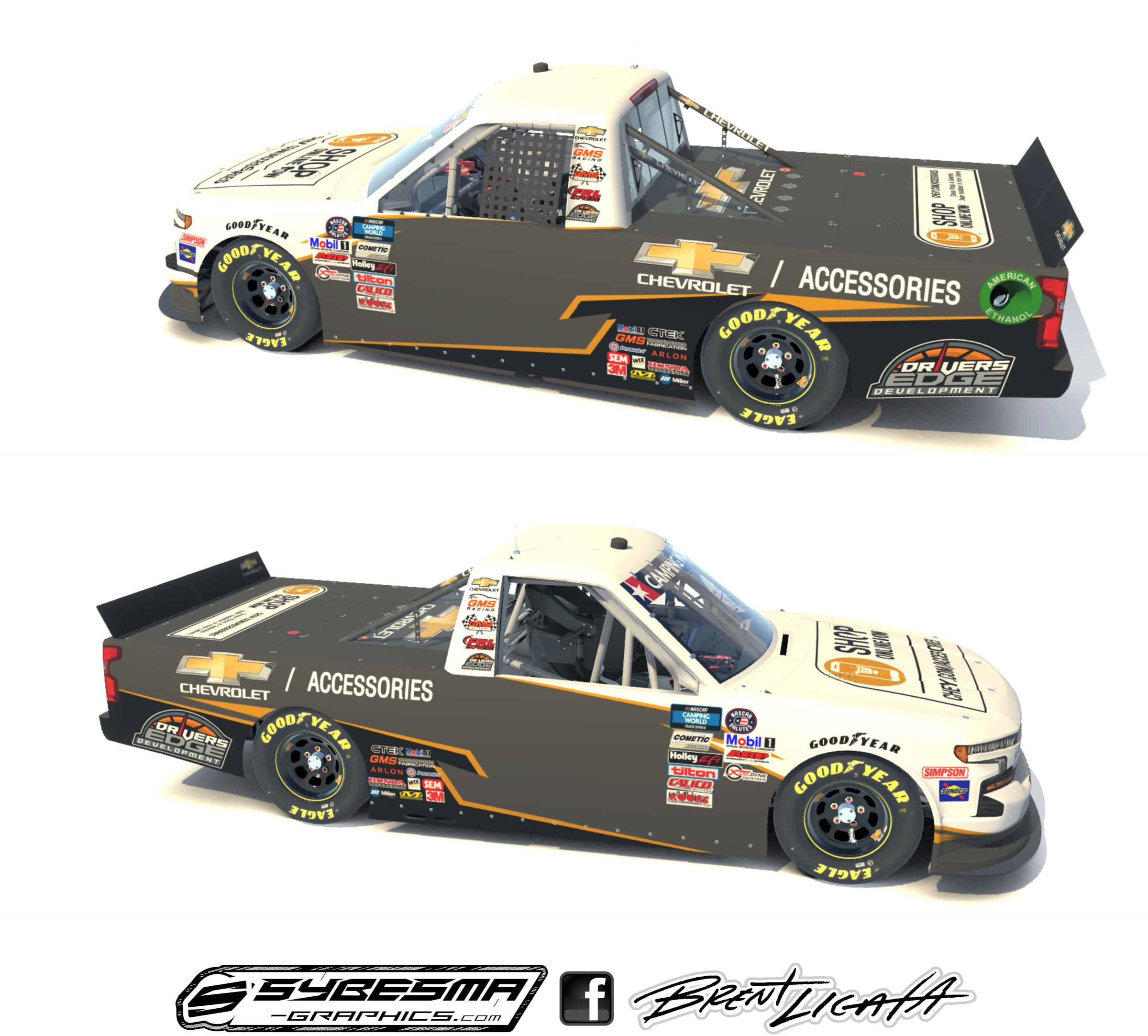 NCWTS Chevy Accessories Jack Wood GMS Racing Charlotte 2021 by Brent ...