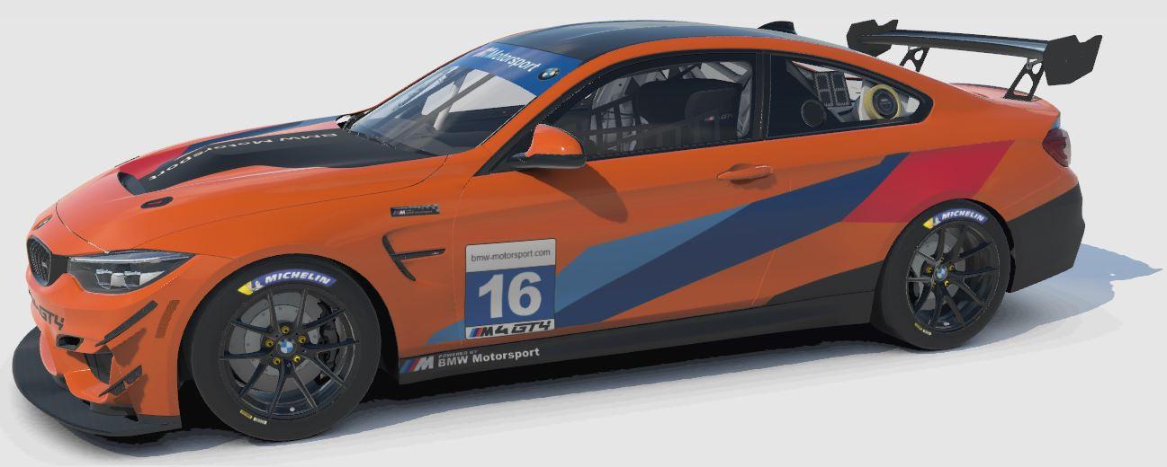 BMW M4 GT4 Orange by Scott N. - Trading Paints