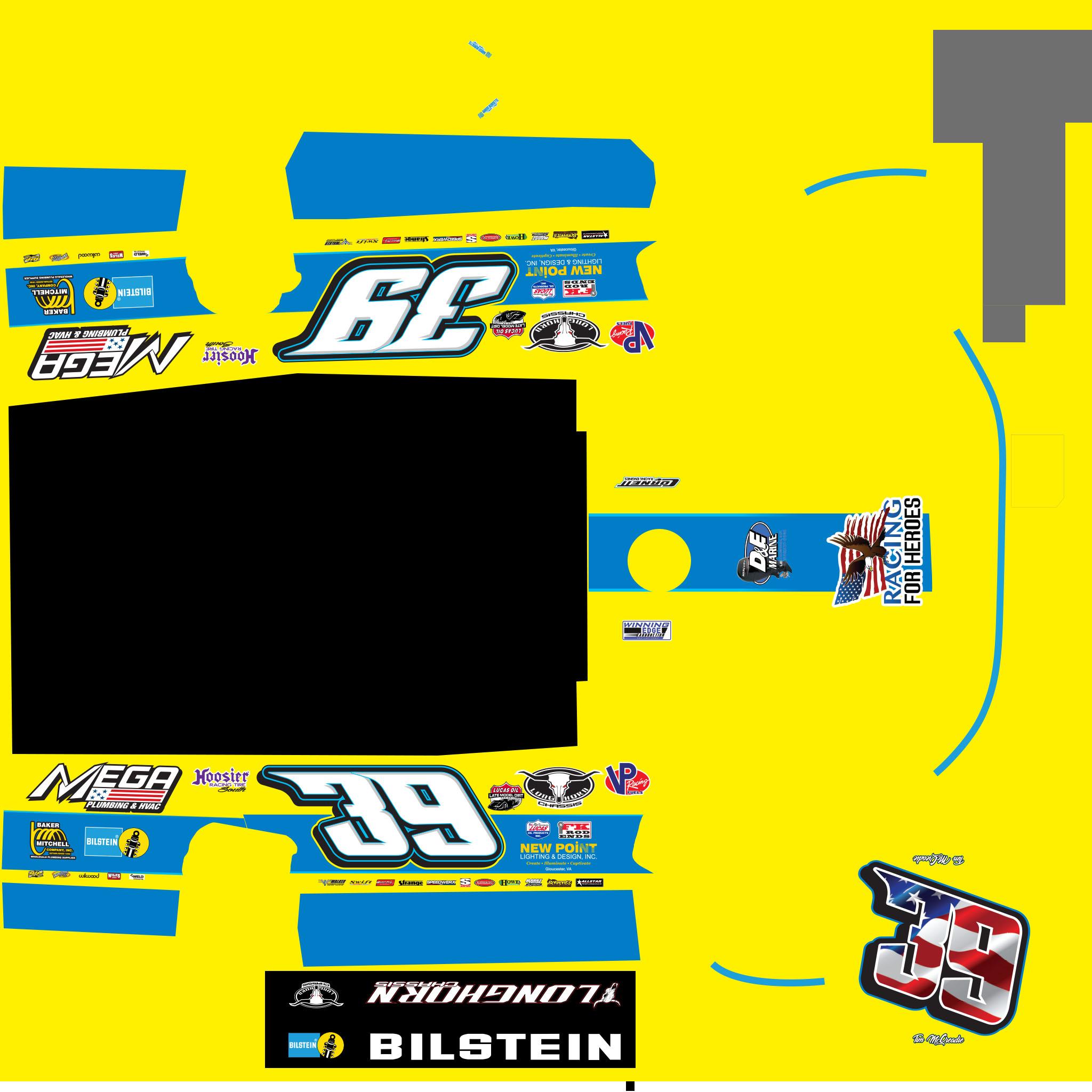 Tim McCreadie 2021 Speedweeks Design by Aaron Burnette - Trading Paints