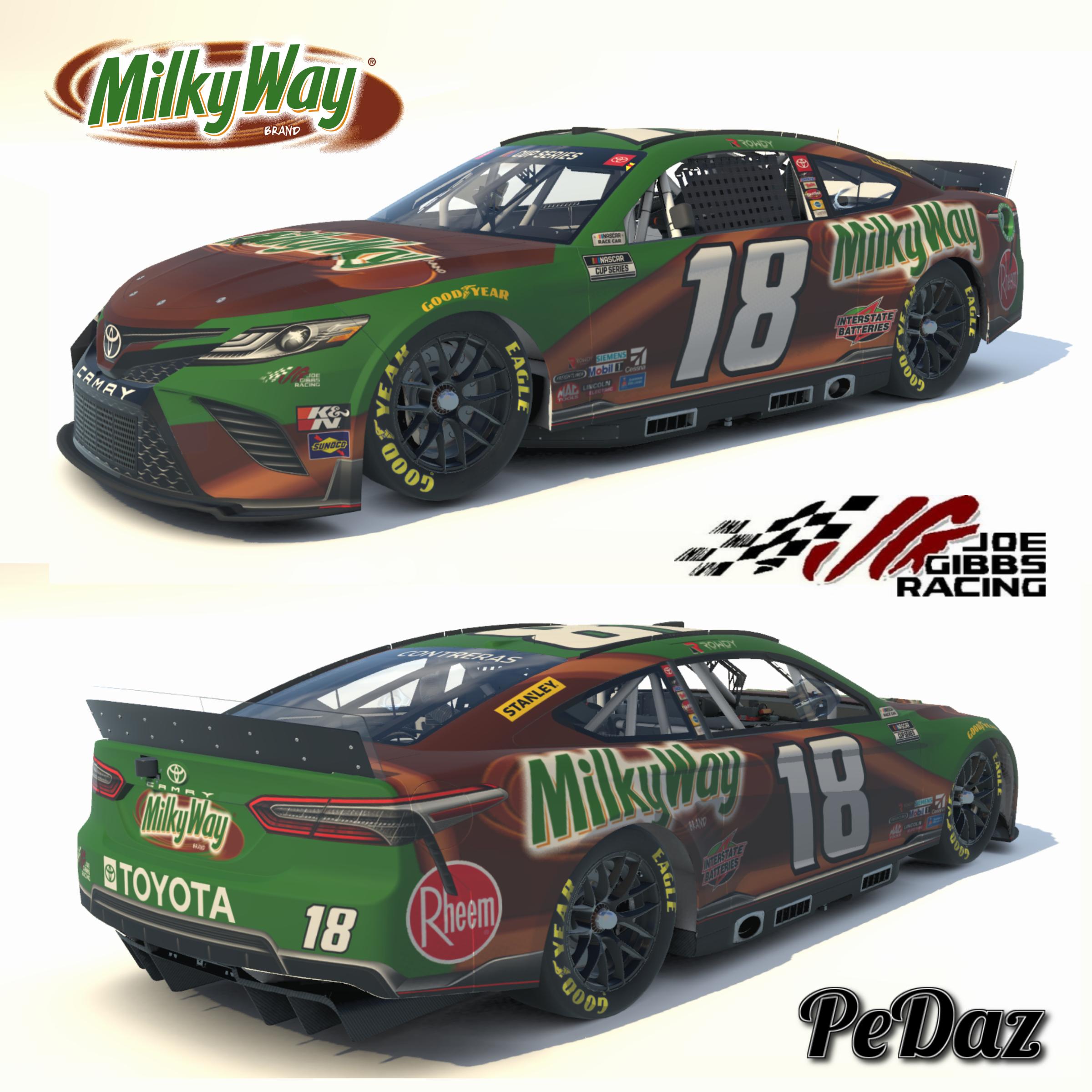 Kyle Busch 2022 Milky Way Concept Next Gen Camry (Fictional) NUMBERED ...