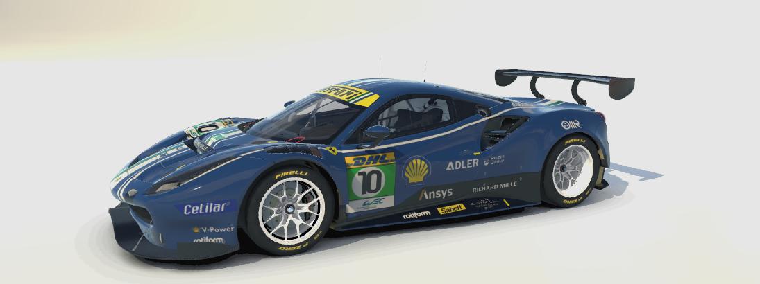 Ferrari 488 Af Blue by Albert J. - Trading Paints