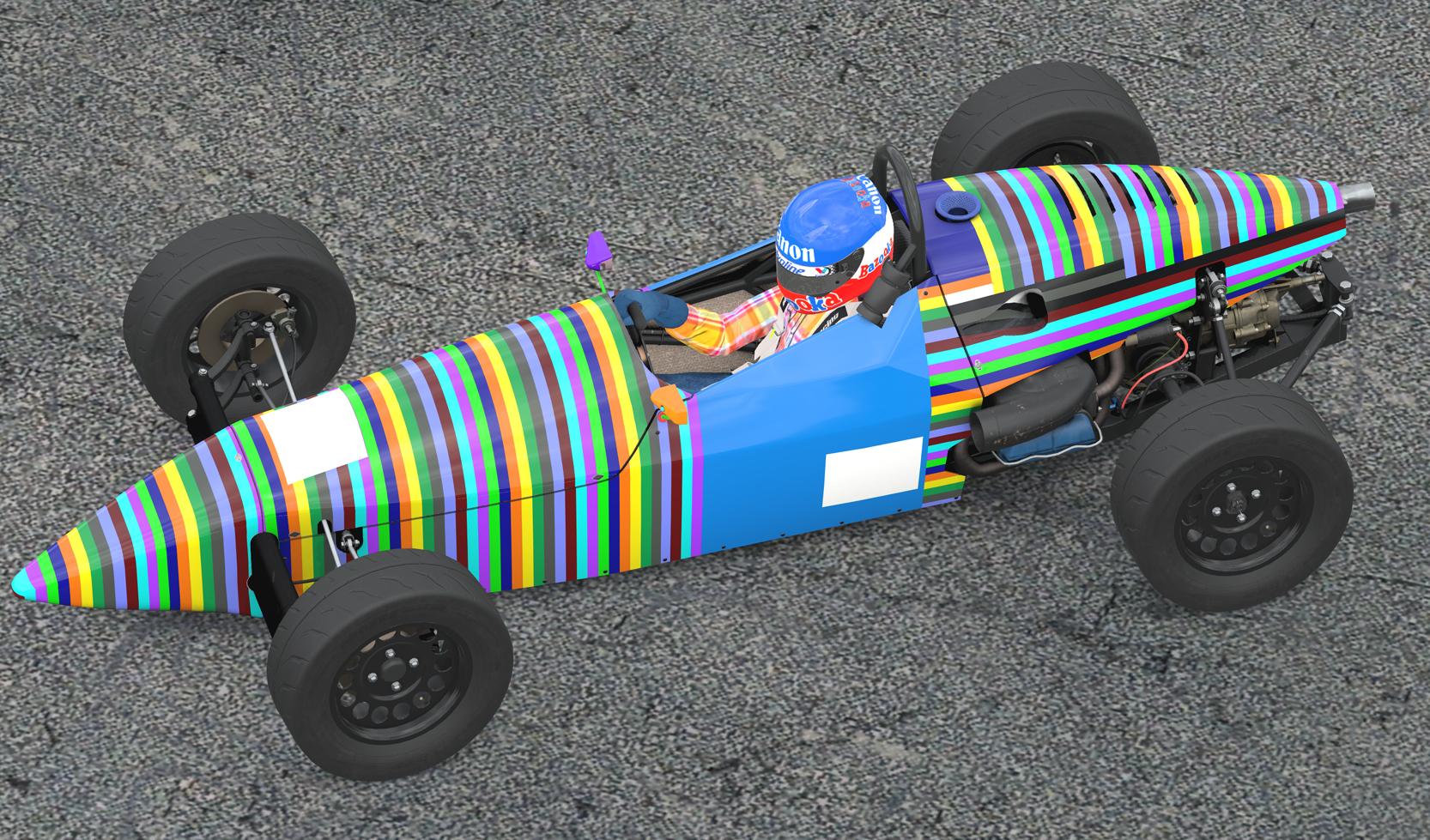 Formula Vee Stripes by Clyde Coman - Trading Paints