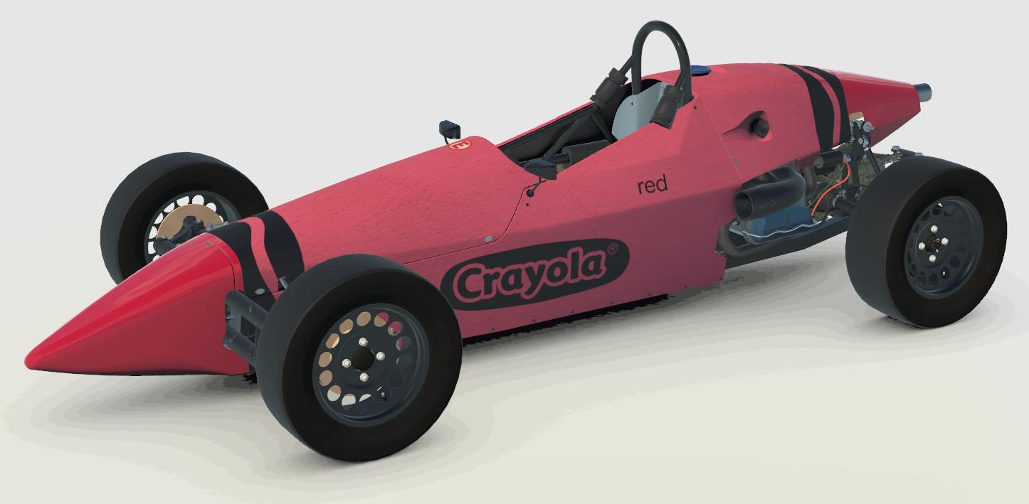 Red Crayola Crayon Formula Vee by Daniel Rowe - Trading Paints