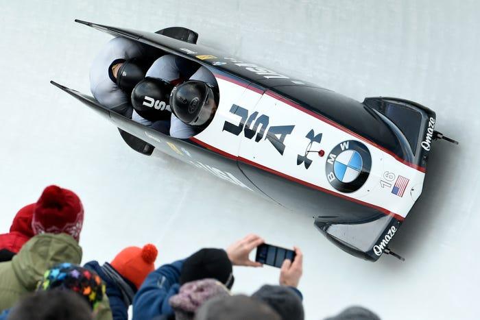 Team USA Bobsled by AJ Ashwood - Trading Paints