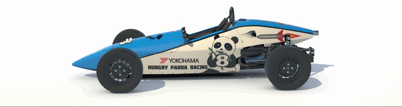 Hungry Panda Vee - Blue by Brent Bartholomew - Trading Paints