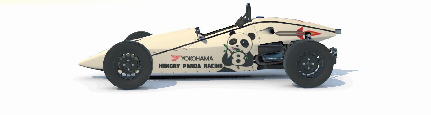 Hungry Panda Vee - White by Brent Bartholomew - Trading Paints