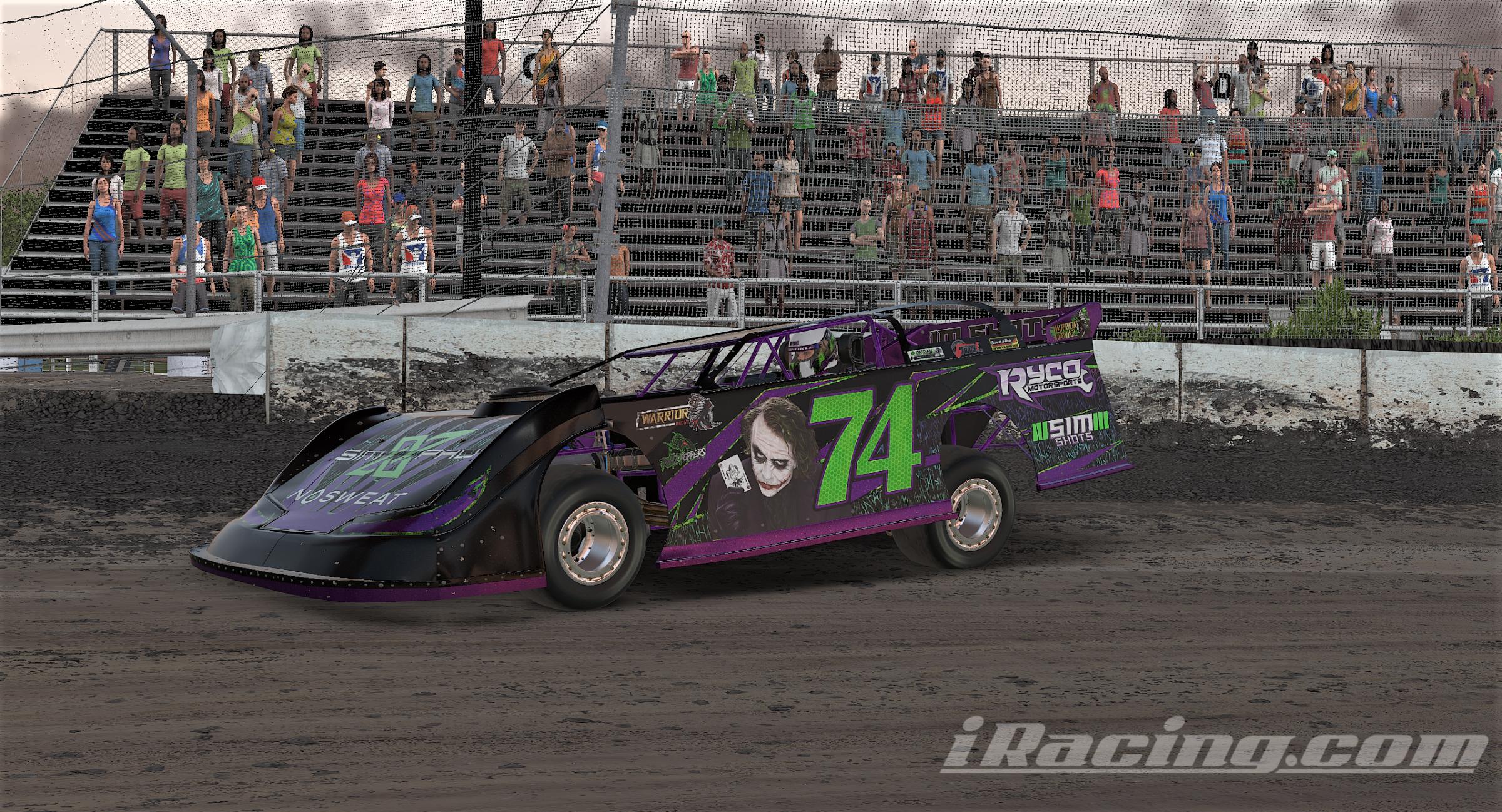 #74 Joker Dirt Late Model by Peter B. - Trading Paints