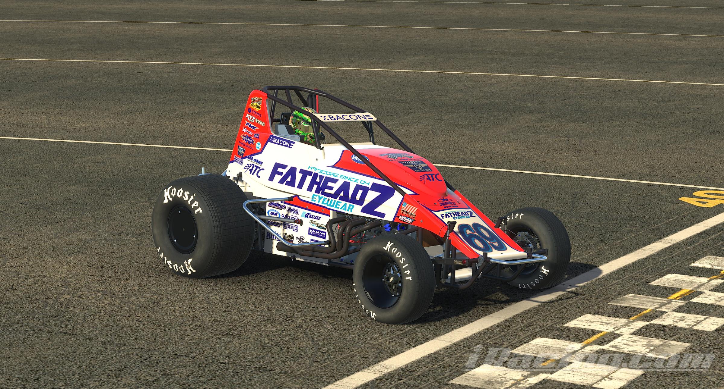 Brady Bacon 2021 USAC Fatheadz Eyewear Hoffman Racing W/number by Jake ...