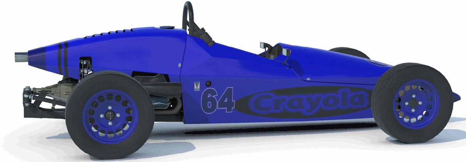 Blue Crayon Formula Vee by Gary G. - Trading Paints