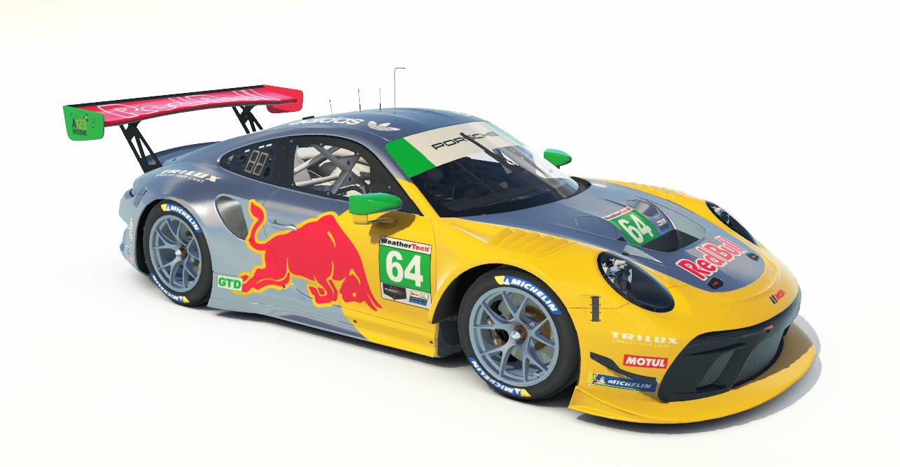 Porsche 911R GT3 Retro Red Bull by Fredrik Follestad - Trading Paints