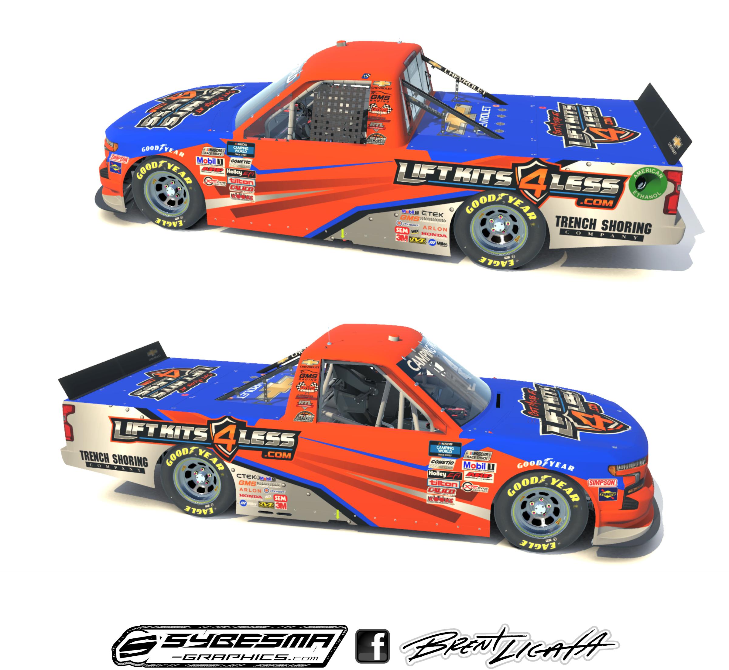 NCWTS LiftKits4Less Sheldon Creed GMS Racing Texas 2021 by Brent ...