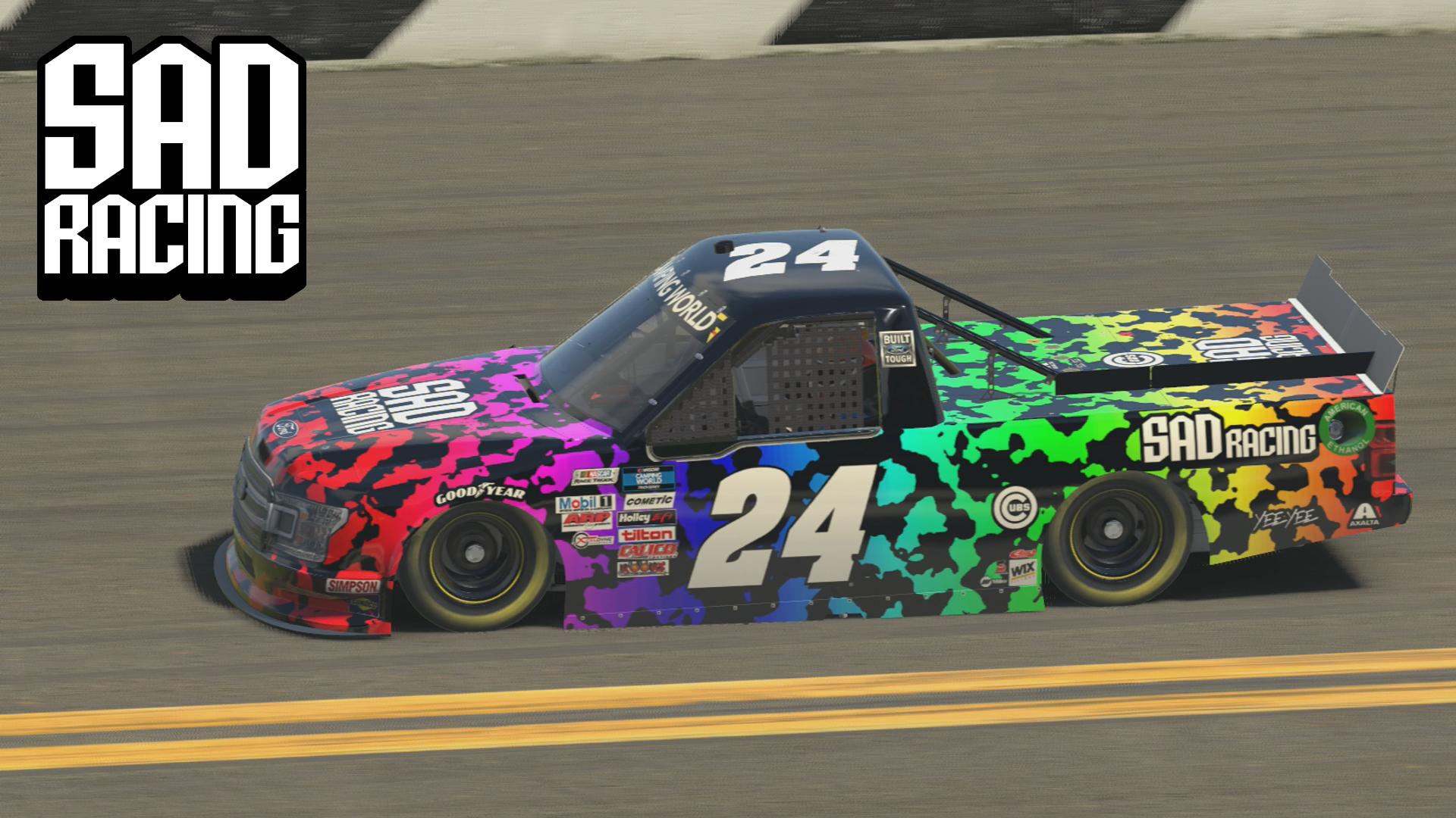 Steven Shuman SAD Racing Rainbow F150 by Vic Bloom - Trading Paints