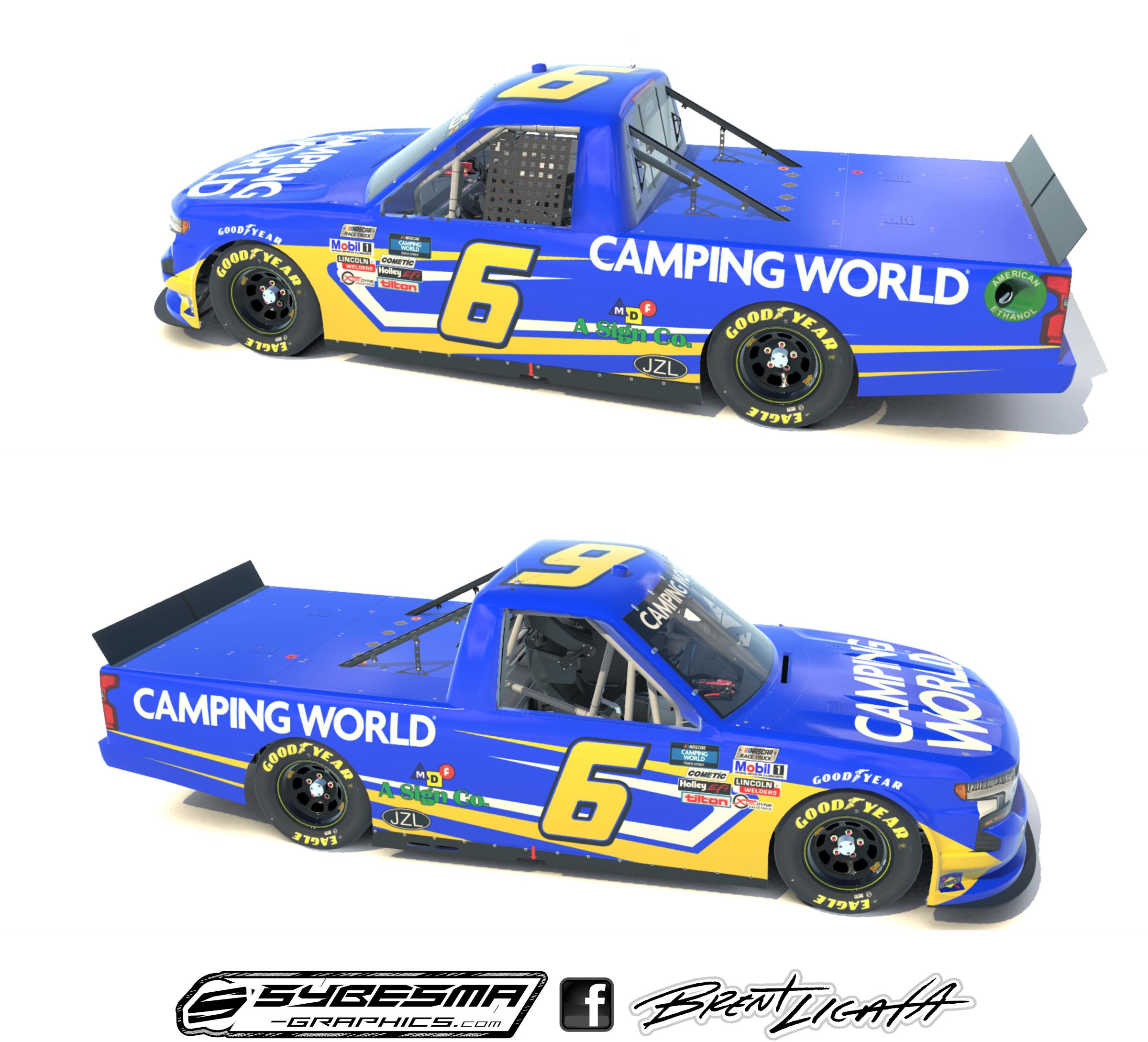 NCWTS 6 Camping World Norm Benning 2021 by Brent Licata2 - Trading Paints