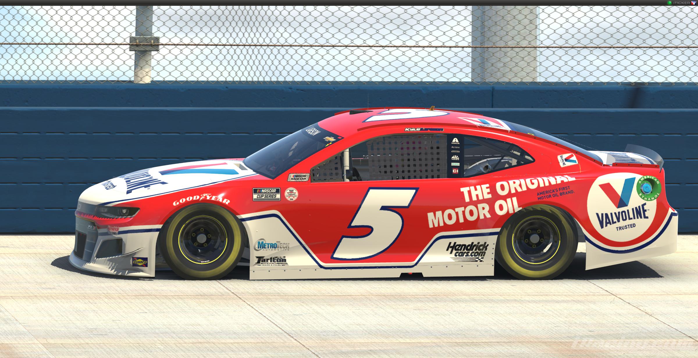 Kyle Larson #5 Valvoline 2021 NASCAR Cup Series With Custom Number by ...