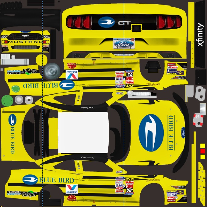 Ford Mustang Bluebird by Nate Miller - Trading Paints