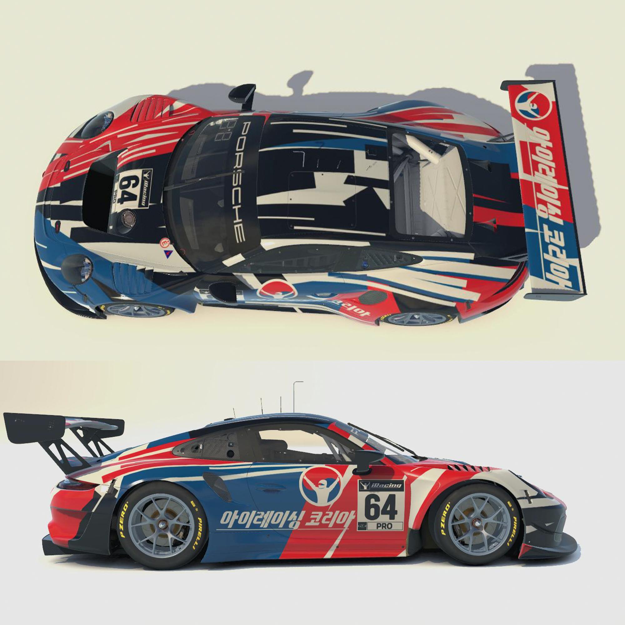 Porsche 911 GT3 R - iracing korea by Yun Sung G. - Trading Paints