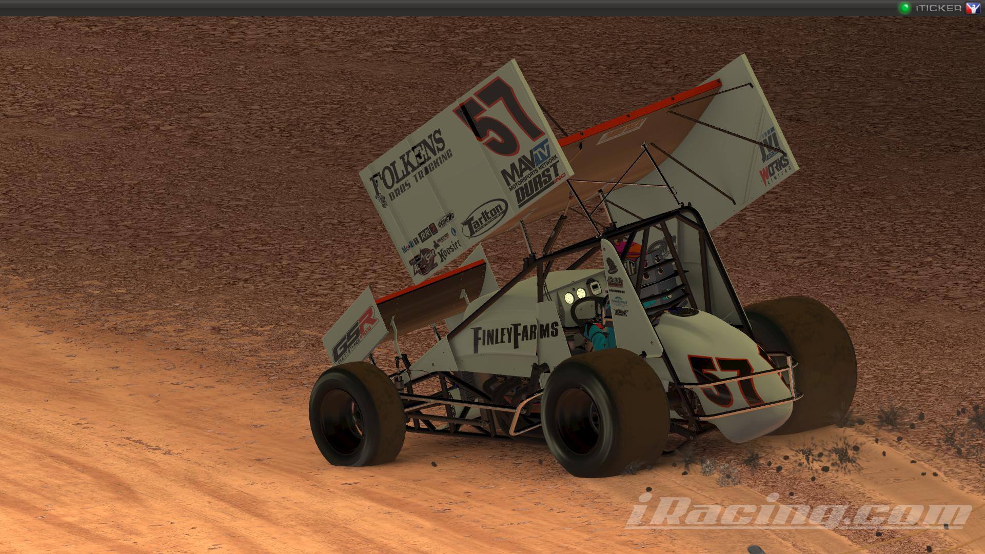 Kyle Larson #57 Finley Farms 2021 FloRacing All Star Circuit of ...