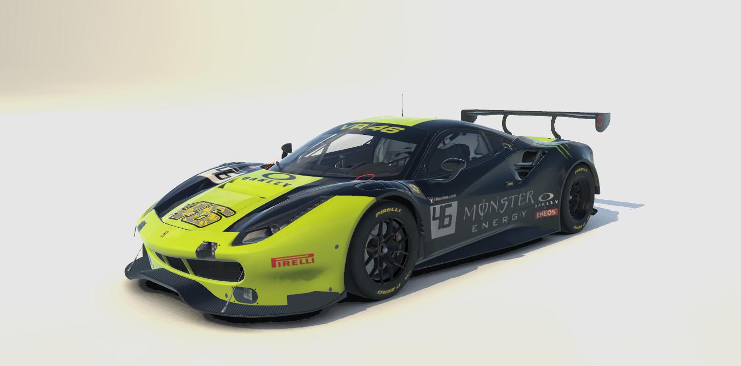 Ferrari 488 vr46 Rossi by Hans Stapel - Trading Paints