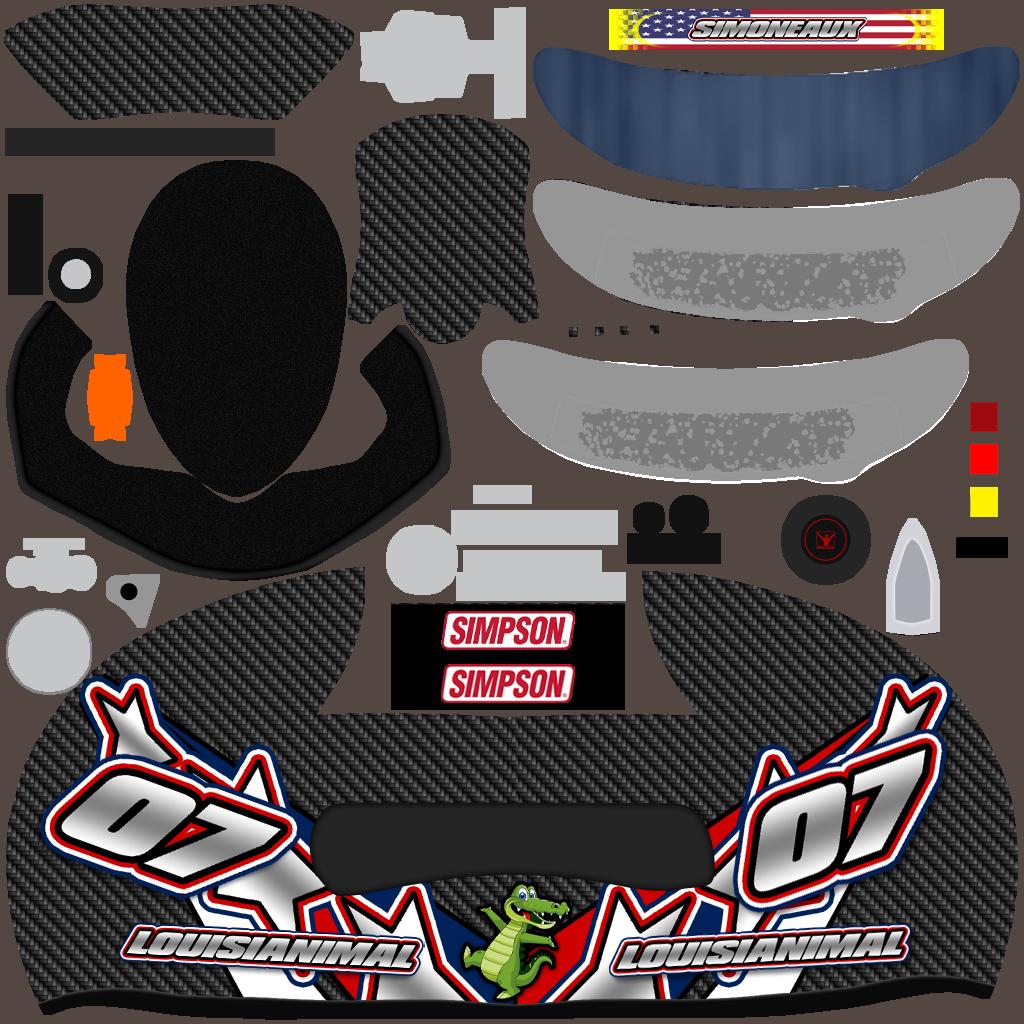 Bryce Simoneaux Helmet! by Cody G Williams - Trading Paints